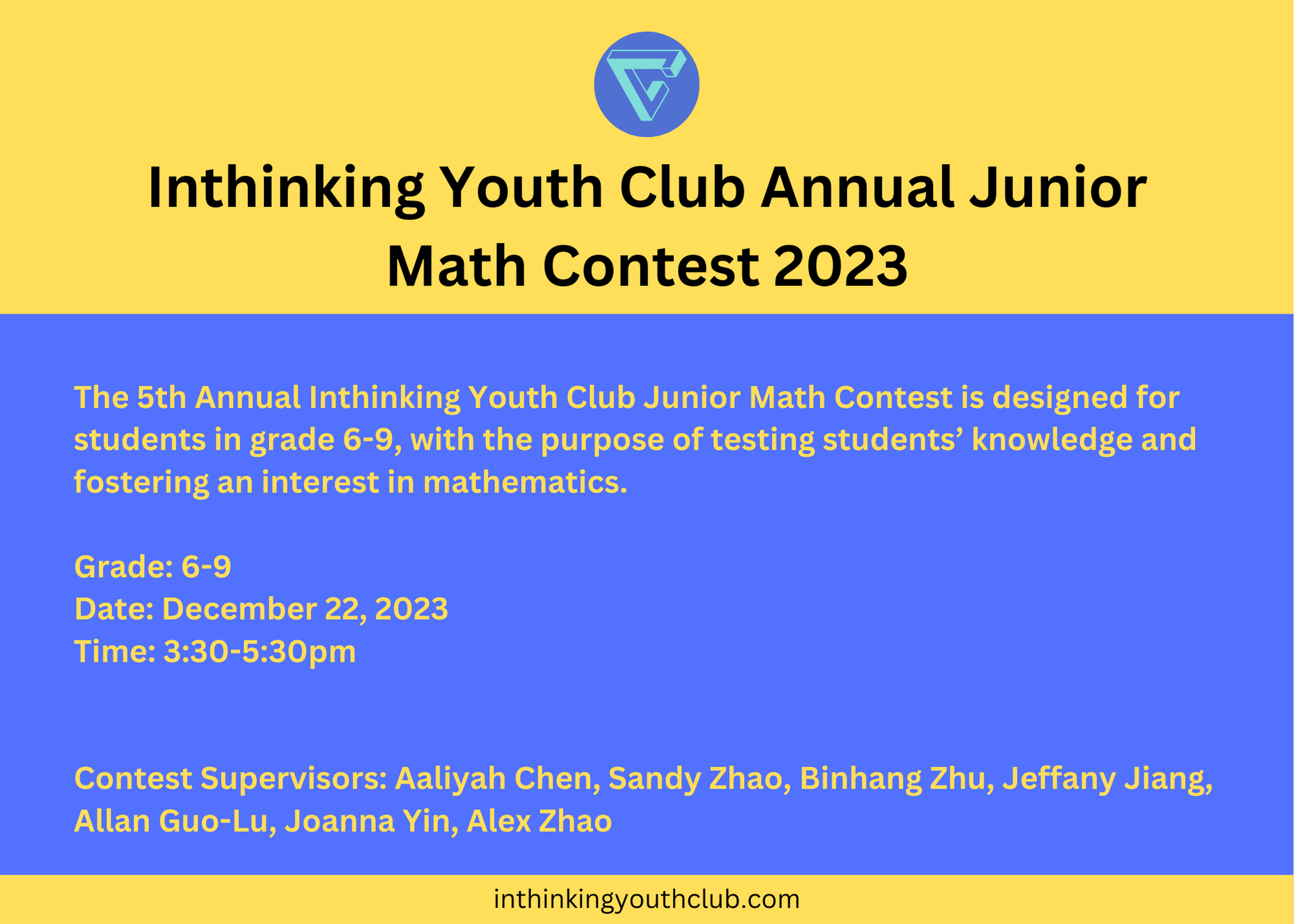 INTHINKING ANNUAL MATH COMPETITION 2023