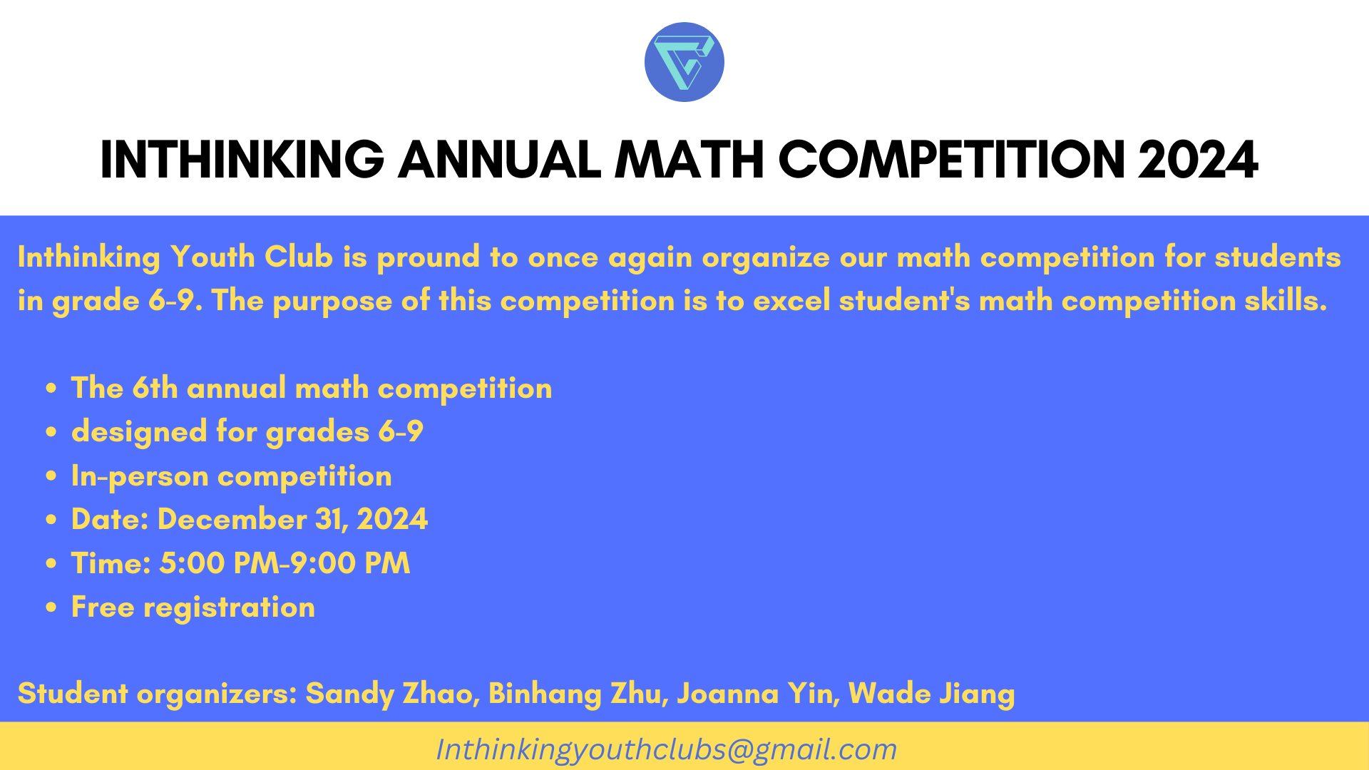 INTHINKING ANNUAL MATH COMPETITION 2024